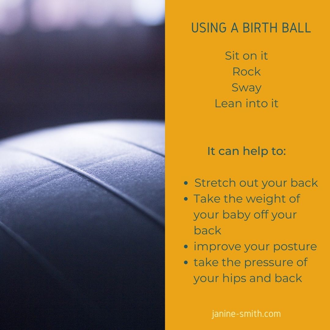 using a birth ball – antenatal & postnatal specialist